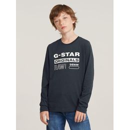 G-Star Raw G-Star Longsleeve in Anthrazit - 49% | Gr&ouml;&szlig;e 128 | Kinder-longsleeves