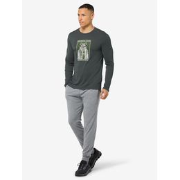 super.natural Funktionslongsleeve "Bearski" in Grau - 65% | Gr&ouml;&szlig;e L | Herren-sportshirts