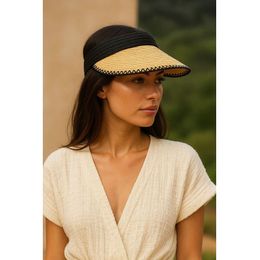 Lucky Bees Sonnenvisier in Beige - 66% | Damen-muetzen-caps