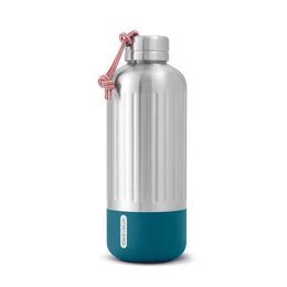Black+Blum Isolierflasche "Explorer" in Silber/ Blau - 850 ml - 14% | Damen-outdoor-ausruestung