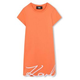 Karl Lagerfeld Kids Kleid in Orange - 48% | Gr&ouml;&szlig;e 164 | Kinderkleider