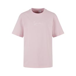 T-Shirt Karl Kani "Karl Kani Small Signature Essential Tee Junior", M&auml;dchen, Gr. 122/128, pink, 100% Baumwolle, bedruckt, oversize, Rundhals, Shirts T-Shirt