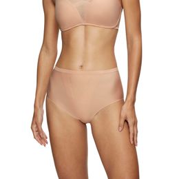 Slip Triumph "Shape Smart Maxi", Damen, Gr. L, beige (neutral beige), Microtouch, Obermaterial: 55% Elasthan, 45% Polyamid, unifarben, k&ouml;rpernah, Unterhosen Slip, gl&auml;ttend und schmeichelnd