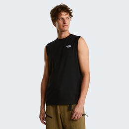 Tanktop The North Face "M EVOLUTION SIMPLE DOME TANK", Herren, Gr. L, tnf schwarz, Obermaterial: 100% Baumwolle, normal, Rundhals, Tops Tanktop, sportlicher Stil, f&uuml;r Sportmode und Outdoormode, &auml;rmellos