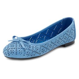 Lascana Ballerina Damen Gr&ouml;&szlig;e 37 blau Sommerschuhe