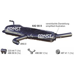 Ernst Endschalld&auml;mpfer 642088 f&uuml;r SEAT