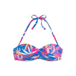 Buffalo Bikini Top female size 80 Blue / Lavender / Orange / Magenta