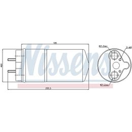NISSENS Trockner, Klimaanlage 95462 &Oslash;90mm 90mm f&uuml;r RENAULT VAUXHALL NISSAN OPEL 8200468518 2764000Q0A 93856084