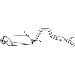 BOSAL Endschalld&auml;mpfer 282959 f&uuml;r Suzuki