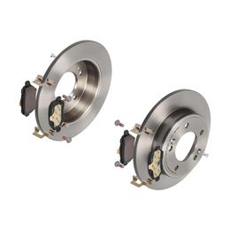 Brembo Bremsensatz-Hinterachse COATED DISC LINE / STANDARD IJDTIDJ7P2 Bremsensatz, Scheibenbremse hinten rechts links voll 262mm f&uuml;r HYUNDAI KIA GENER
