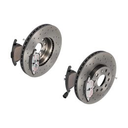 Brembo Bremsensatz-Vorderachse XTRA LINE SK8K0F47D0 Bremsensatz, Scheibenbremse vorne rechts links Gelocht/innenbel. 288mm f&uuml;r SKODA VW (SVW) SEAT (FA