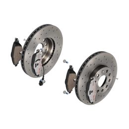 Brembo Bremsensatz-Vorderachse XTRA LINE SK8K0F3787 Bremsensatz, Scheibenbremse vorne rechts links Gelocht/innenbel. 288mm f&uuml;r SKODA VW (SVW) SEAT (FA