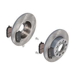 Blue Print Bremsensatz, Scheibenbremse vkbs0441 Hinterachse voll 260mm f&uuml;r Skoda VW SEAT Audi