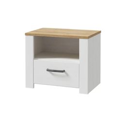 Nachtkommode Bohol - wei&szlig; - 62 cm - 52 cm - cm 42,0 - Sconto