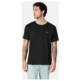 T-Shirt Ragwear "Samms I Gots YOUMODO", Damen, Gr. M (50), schwarz, Material: 100% Baumwolle, Basic, relaxed fit h&uuml;ftlang, Rundhals, normaler Saum, Shirts T-Shirt, Kurz&auml;rmliges Shirt mit Skateboard-Stickerei