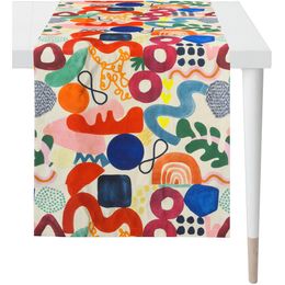 Tischl&auml;ufer Apelt "6757", bunt, B:140cm L:48cm, Baumwolle, Tischdecken