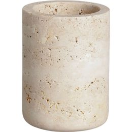 M&ouml;ve Zahnb&uuml;rstenhalter M&Ouml;VE "Travertine Grace", beige, Naturstein, Zahnputzbecher