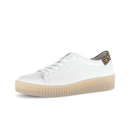 Sneaker Gabor "Sneaker low", Damen, Gr. 36, creme, Schuhe Sneaker