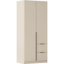 Dreht&uuml;renschrank OTTO HOME "Kleiderschrank Schrank Garderobe AGORDO mit Dekor- oder Hochglanzfront", beige (champagner), B:91cm H:229cm T:54cm, Holzwerkstoff, Schr&auml;nke, Dreht&uuml;renschrank, mit Au&szlig;enschubk&auml;sten, in 7 Breiten und 2 H&ouml;hen MADE IN GERMANY