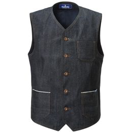 Blaumann Herren-Denimweste XL Blau