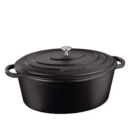 Kela Br&auml;ter Calido Oval Schwarz 9,5L ca. 33x26x12 cm