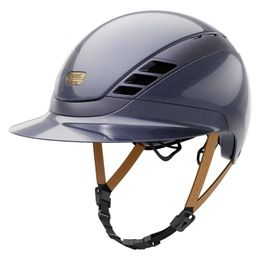 ABUS PIKEUR Reithelm AirLuxe Pure Metallic Hazelnut shiny metallic ocean M (55-58)