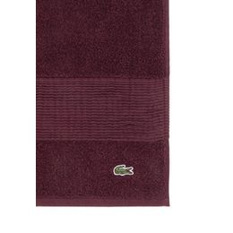 G&auml;stehandtuch Lacoste "LLECROCO", bordeaux, B:40cm L:60cm, Frottier, Obermaterial: 100% Baumwolle, Handt&uuml;cher, mit Label-Applikationen