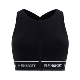 Lauftop Plein Sport "Fleece Bra Top", Kinder, Gr. L, 02, schwarz, Obermaterial: 69% Polyamid, 31% Elasthan, Tops