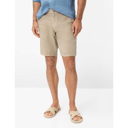 Bermudas Brax "Style BALU", Herren, Gr. 35, Normalgr&ouml;&szlig;en, hellbraun, Web, 100% Leinen, Hosen Bermudas