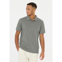 Poloshirt NOU "Harrold V2", Herren, Gr. 4XL, gr&uuml;n, wei&szlig;, 96% Baumwolle, 4% Elasthan, unifarben, normal, V-Ausschnitt, Shirts, Schmucklos