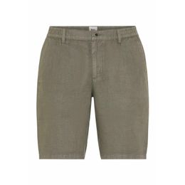 Bermudas Brax "Style BALU", Herren, Gr. 31, Normalgr&ouml;&szlig;en, moosgr&uuml;n, Web, 100% Leinen, Hosen Bermudas