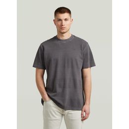 G-Star Raw T-Shirt G-STAR "Washed Jacquard T-Shirt", Damen, Gr. L, petrol gd, Obermaterial: 100% Baumwolle, Shirts T-Shirt