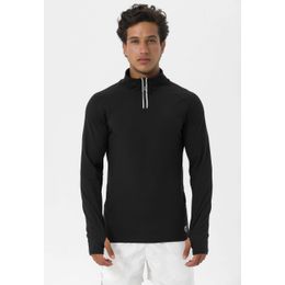 Sweater MOROTAI "MOROTAI Herren MOROTAI Training Dry Half Zip Top", Herren, Gr. S, schwarz, 90% Polyester, 10% Elasthan, ohne Ausschnitt, Sweatshirts Sweater