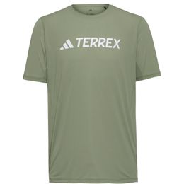 Adidas TERREX MULTI LOGO TECH Funktionsshirt Herren - Gr&ouml;&szlig;e M - gr&uuml;n