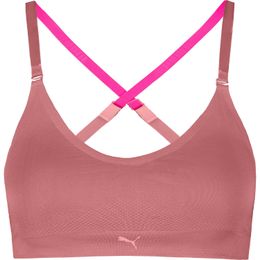 Puma 3D KNIT SPORT TRIANGLE TOP BH Damen - Gr&ouml;&szlig;e L - rosa