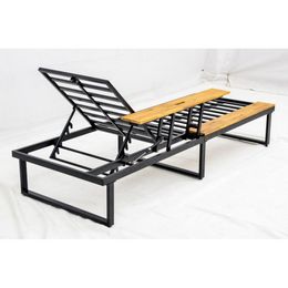 Acamp Sonnenliege 'Fano' beige/grau 196 x 70 x 30 cm