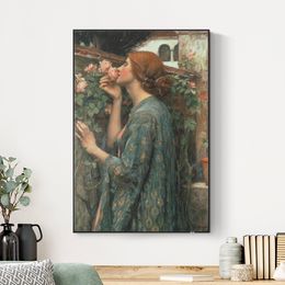 Akustik-Wechselbild John William Waterhouse - Die Seele der Rose