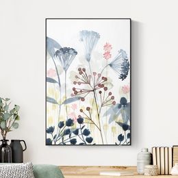 Akustik-Wechselbild Wildblumen Aquarell I