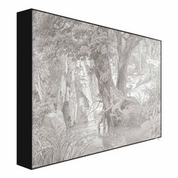 Bilderwelten Akustik-Wechselbild Johann Wilhelm Schirmer - Waldlandschaft