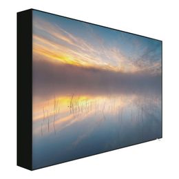 Bilderwelten Akustik-Wechselbild Sonnenaufgang schwedischer See