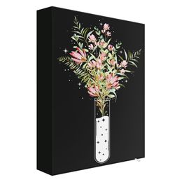 Bilderwelten Akustik-Wechselbild Blumen im Reagenzglas