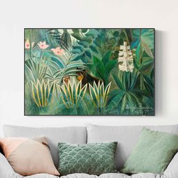 Akustik-Wechselbild Henri Rousseau - Dschungel am &Auml;quator