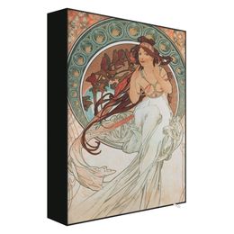Bilderwelten Akustik-Wechselbild Alfons Mucha - Vier K&uuml;nste - Die Musik
