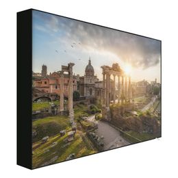 Bilderwelten Akustik-Wechselbild Forum Romanum bei Sonnenaufgang