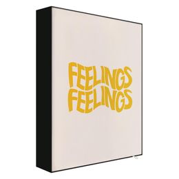 Bilderwelten Akustik-Wechselbild Feelings gelb