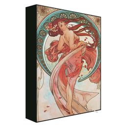Bilderwelten Akustik-Wechselbild Alfons Mucha - Vier K&uuml;nste - Der Tanz