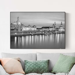 Akustik-Wechselbild Canaletto-Blick bei Nacht II