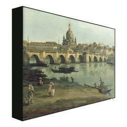 Bilderwelten Akustik-Wechselbild Bernardo Bellotto - Dresden vom rechten Elbufer
