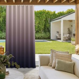 Bilderwelten Outdoor Vorhang nach Ma&szlig; blickdicht violett Sonnenschutz Abstrakt mit &Ouml;sen - Violett Farbverlauf - wetterfest Balkon Pergola
