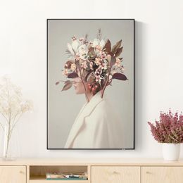 Akustik-Wechselbild Blumen Portr&auml;t - wei&szlig;e Magnolien